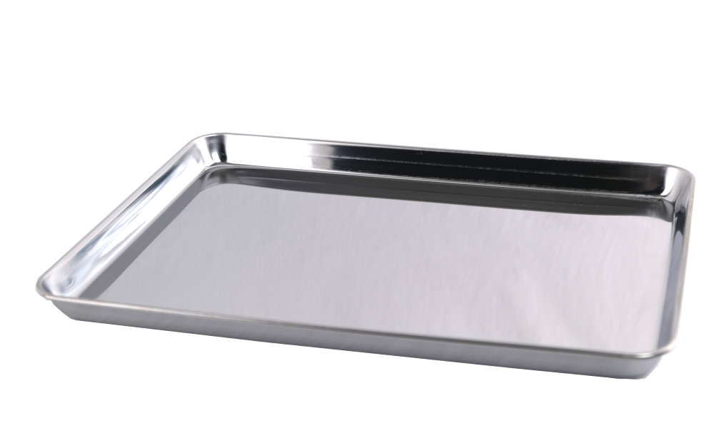 ALMEDIC® Stainless Steel Flat Tray (11 3/8'' x 7½'' x ¾'' ) | Groupe Apocom