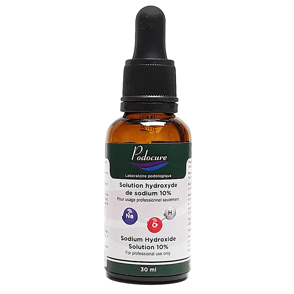 PODOCURE® Solution 10% NaOH - Sodium Hydroxyde (Phénol) - 30 ml ...